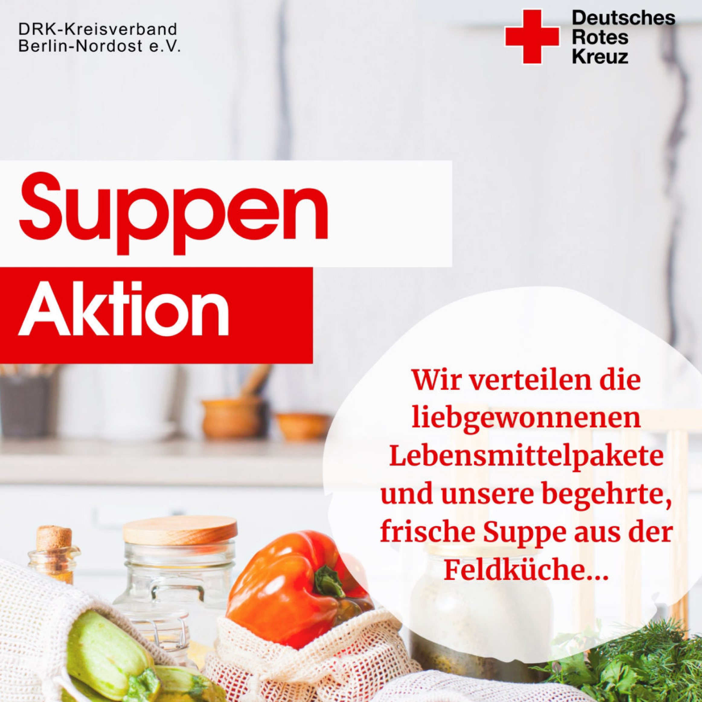 Suppen-Aktion auf dem Helene-Weigel-Platz - Boulevard Kastanienallee